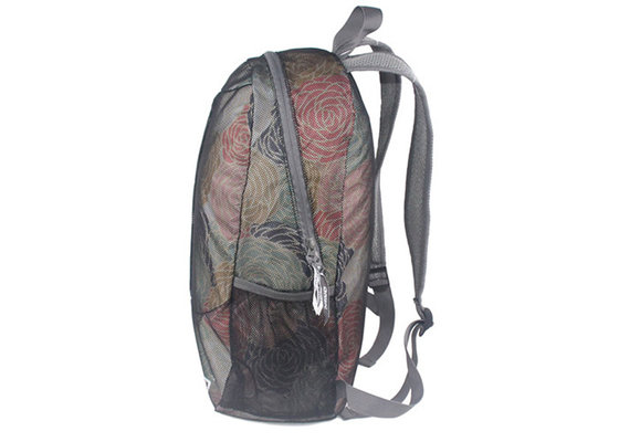 Hiking Polyester Folding Kids School Mens Backpack Colorful Rose Flowers