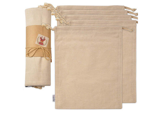 11.5*13.5 Inches Small Cotton Organza Bag For Vegetable Fruit Phone Storage