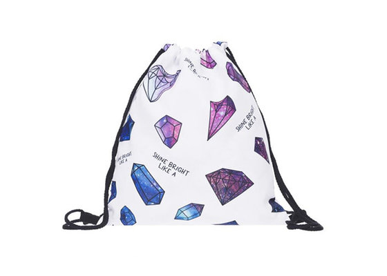 Print Custom Drawstring Backpack Shoe Nylon Cotton Bag Dye Sublimation Transfer