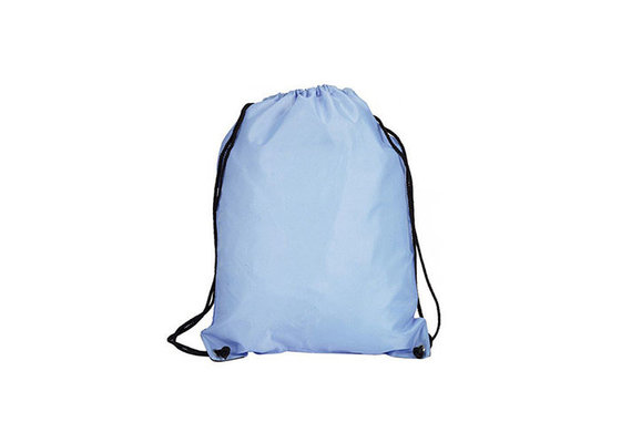 Promotion Plain Polyester Custom Drawstring Backpack Gym Waterproof Durable