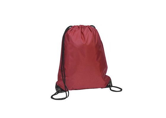 Promotion Plain Polyester Custom Drawstring Backpack Gym Waterproof Durable