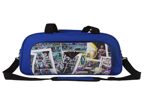 600D Polyester Cartoon Big Size Foldable Travel Bag , Travel Suit Bag For Man Woman