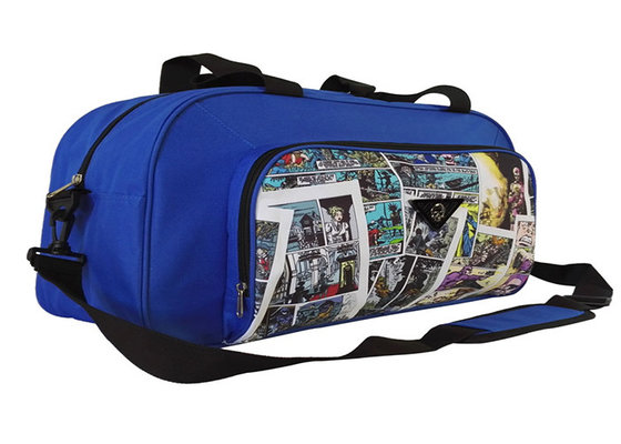 600D Polyester Cartoon Big Size Foldable Travel Bag , Travel Suit Bag For Man Woman