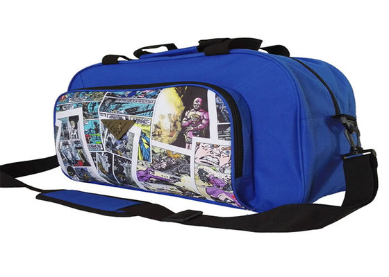 600D Polyester Cartoon Big Size Foldable Travel Bag , Travel Suit Bag For Man Woman