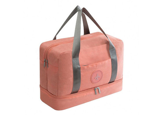 Cotton Portable Insulated Food Cooler Tote Bags With Custom Logo Double Deck