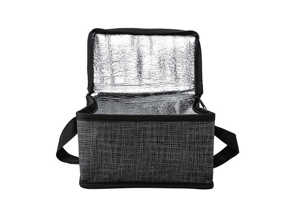 Plain Lunch Whole Food Non Woven Cooler Bag , Recycle Insulated Tote Bags