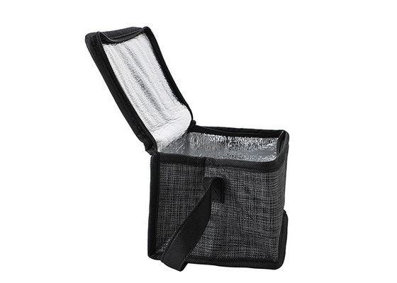 Plain Lunch Whole Food Non Woven Cooler Bag , Recycle Insulated Tote Bags