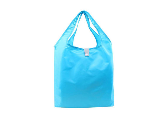 190T Polyester Nylon Portable Foldable Reusable Shopping Bags Water Resistant Custom Size