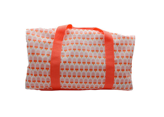 300D Polyester Light Weight Sport Foldable Travel Bag Promotion With Full Printing