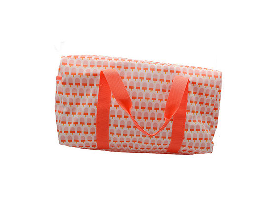 300D Polyester Light Weight Sport Foldable Travel Bag Promotion With Full Printing