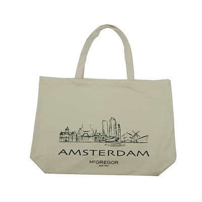 White Cotton Canvas Grocery Bags Light Weight Shoulder Bag Eco Friendly