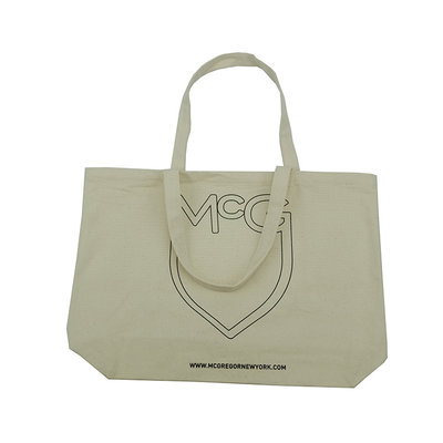 White Cotton Canvas Grocery Bags Light Weight Shoulder Bag Eco Friendly