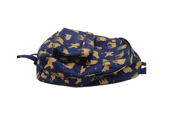 Small Size Polyester Waterproof Folding Backpack Kids School Bag Full Printing