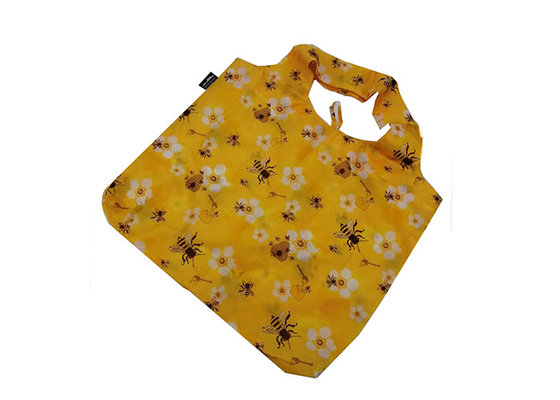 Ripstop Polyester Nylon Fold Up Tote Bag , Foldable Reusable Bags Waterproof