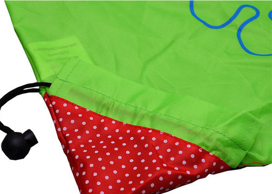 Strawberry Shape Polyester Folding Tote Bag 190T Polyester Material OEM / ODM