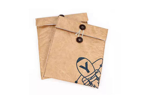 Reusable 25*20cm Tyvek Eco Tote Bag Document Pocket Environmental Friendly