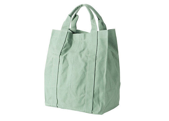 Reusable Fancy Lightweight Canvas Tote Bags Custom Shopping Bags In Bottom Gusset