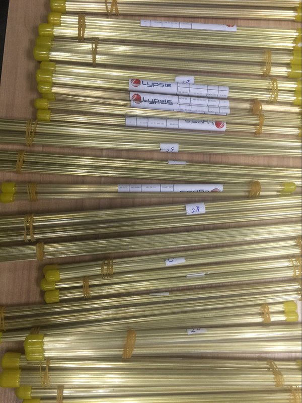 Authentic EDM brass tube is strong and durable Multi-Channel EDM Electrode Copper Tube