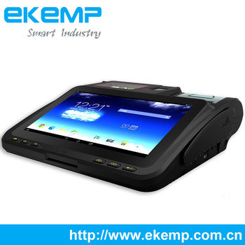 China Supplier EKEMP Android POS System with RFID, Smart Card Reader, Thermal Printer, Barcode Scanner