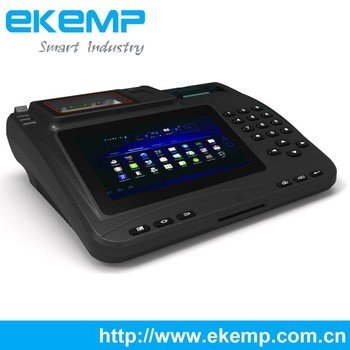 China Supplier EKEMP Android POS System with RFID, Smart Card Reader, Thermal Printer, Touch Screen