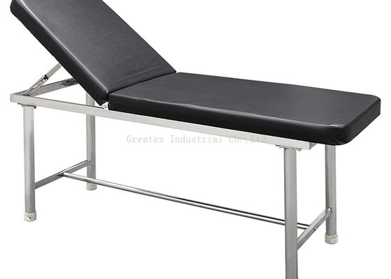 Manual Hospital Examination Bed 8CM Thickness Foam With Back Rest Lifting
