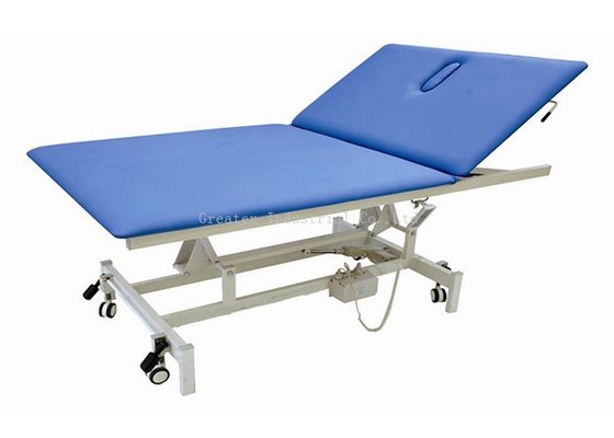 2 Section Medical Examination Couch , Hospital Clinic Exam Tables Wear Resisting