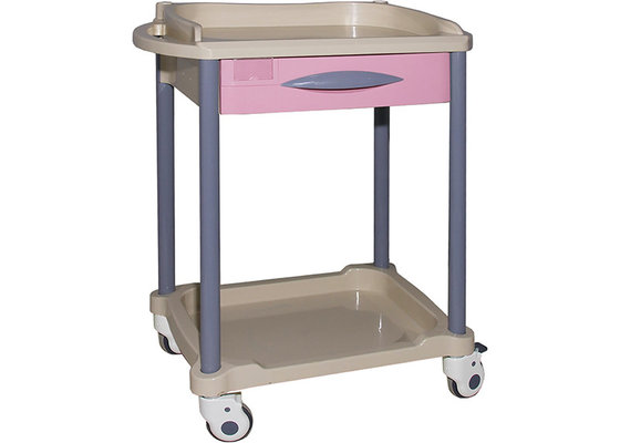 Phlebotomy Plastic Medical Trolley 750mm * 475mm * 920mm Dental Instrument