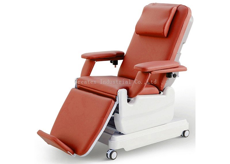 Safe Portable Bariatric Dialysis Chairs Medical Reclining Chair Foldable Board Arm Board