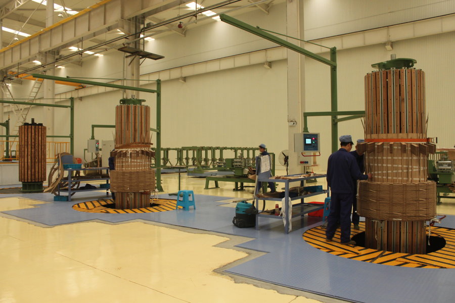 Baoding Tianwei Group (Jiangsu) Wuzhou Transformer Co., LTD. manufacturer production line