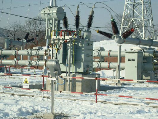 Electric 66KV Single Phase Power Transformer 8000kVA ONAN / ONAF , Shell Type