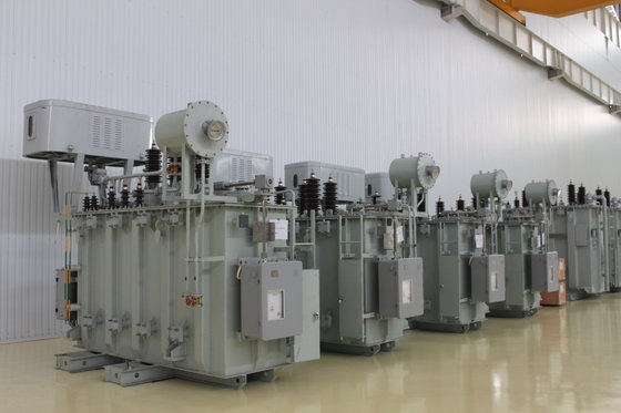 High-Power 3 Phase 2 Winding Rectifier Transformer 1250KVA , Oil Immersed
