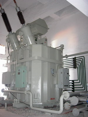 Submerged Electric Arc Furnace Transformer , 10KV 1000KVA 3 Phase Transformer