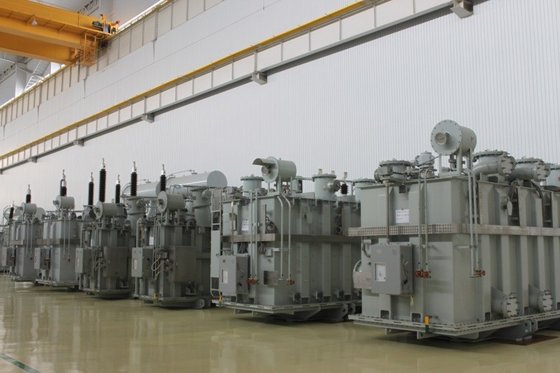 35kV ONAN Oil Immersed Power Transformer , 6300kva Three Winding Transformer