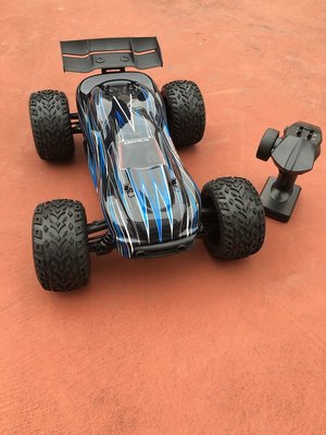 1/10th 19.9 Inch Brushless  ESC 80A  Electric RC Truggy Model Blue Color