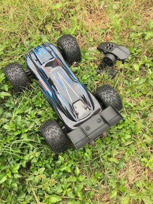 4WD 1/10th 19.9 Inch Brushless  Waterproof ESC 80A  Electric RC Car Blue Color