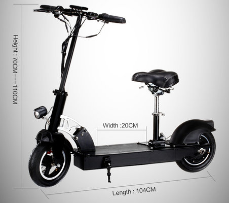 Stand Up Long Range Folding Electric Scooter With Hub Motor 400w