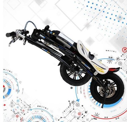 12 Inch Aluminum Alloy Folding Electric Bicycle With 14cm Disc Brake