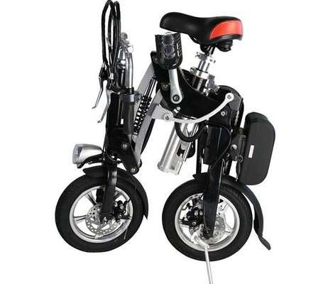 Multi Colors 350w Lightweight Folding Electric Bicycle With Seat / Display