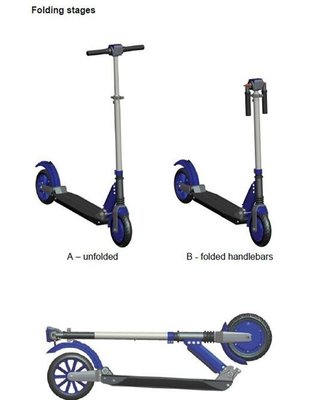 Portable Smart Motorized Folding Segway Electric Scooter 450w Two Wheel