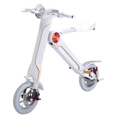 12 Inch Tubeless Tire Two Wheel Folding Electric scooter with LED light