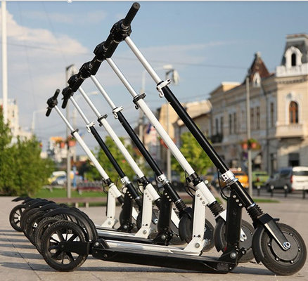 Lightest Two Wheel Folding Electric Bike Standing With Led Light