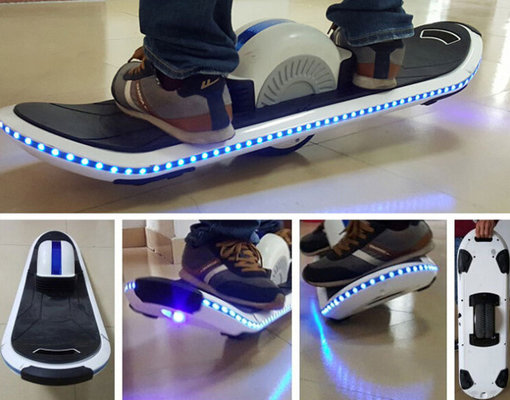 20 Km / H Self Balancing One Wheel Electric Scooter With Two Big Led Lights