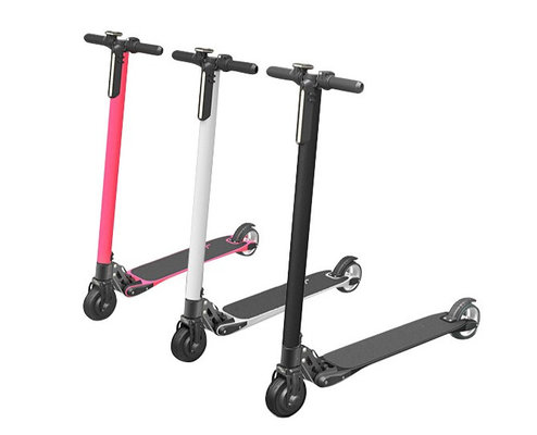 5 inch 29.4v 250w carbon fiber folding electric scooter for adults