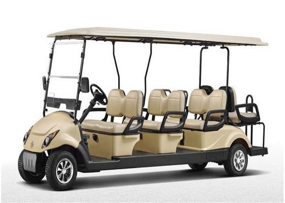 8 Seater Yamaha Electric Golf Cart , Club Car Golf Buggy With Rear Facing Seat