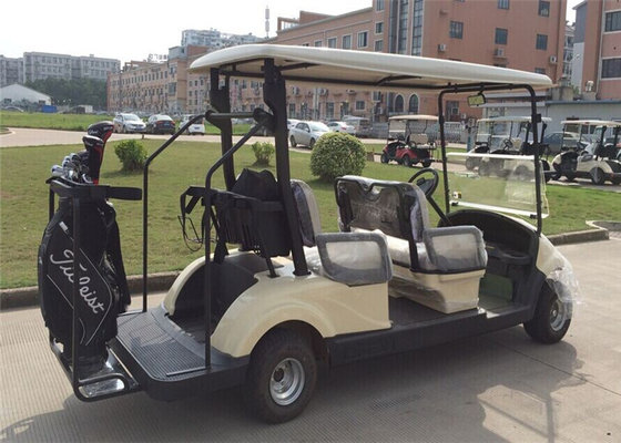 Golden Eco Friendly 4 Passenger Electrical Golf Carts With 2 Years Warranty