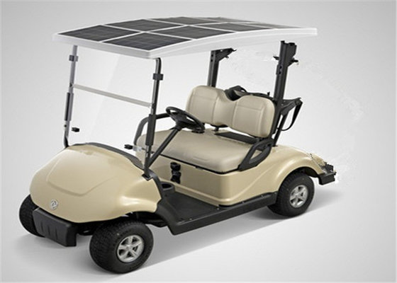 Two Person Electric Club Cart Golf Cart  For Golf Courses With Solar Energy Panel