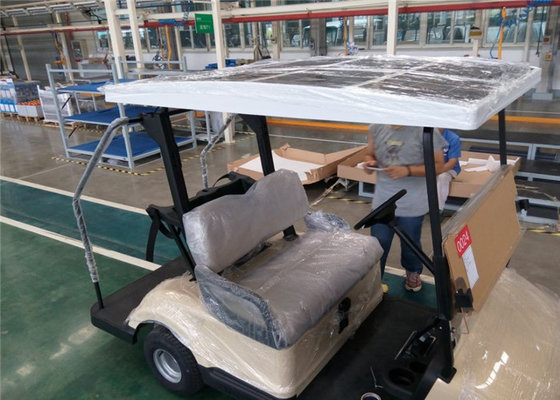 Pure Electric Road Legal 2 Seater Golf Carts With Solar Panel For Golf Courses