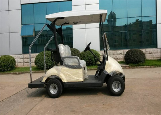 Coral Red 2 Seater Electrical Golf Carts With Caddy Plate / Curtis Controller