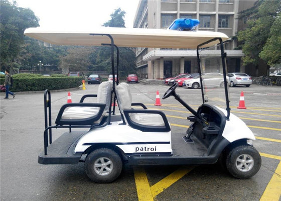 4 Seater Golf Buggy With Integrated Seat , Street Car Golf Cart For Police Patrol