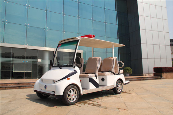 White 6 Passenger Electric Car Golf Cart For 6 Persons With CE Certified